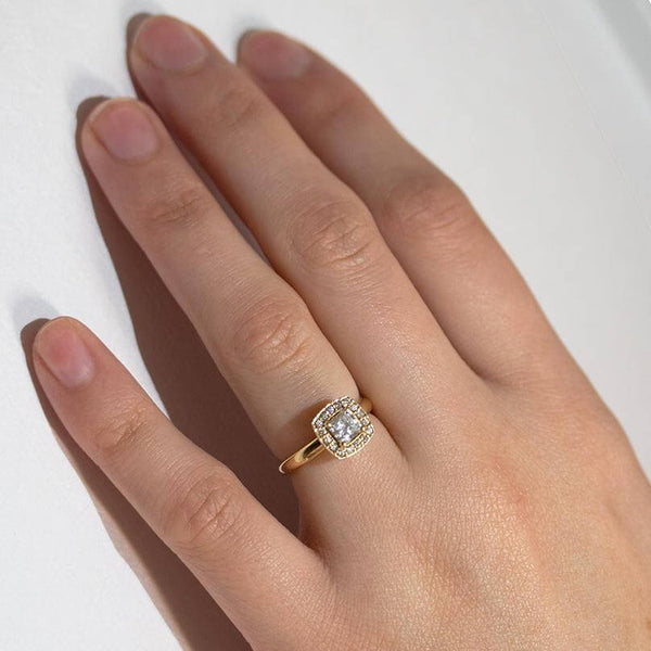 Nili - Cushion Diamond Ring - Anvehu